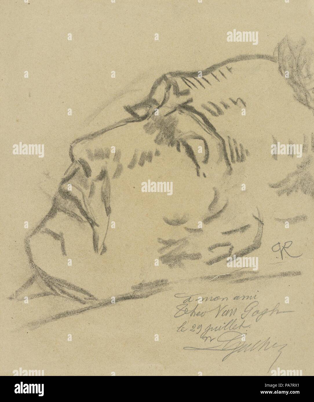 Vincent van Gogh on his deathbed. Museum: Van Gogh Museum, Amsterdam ...