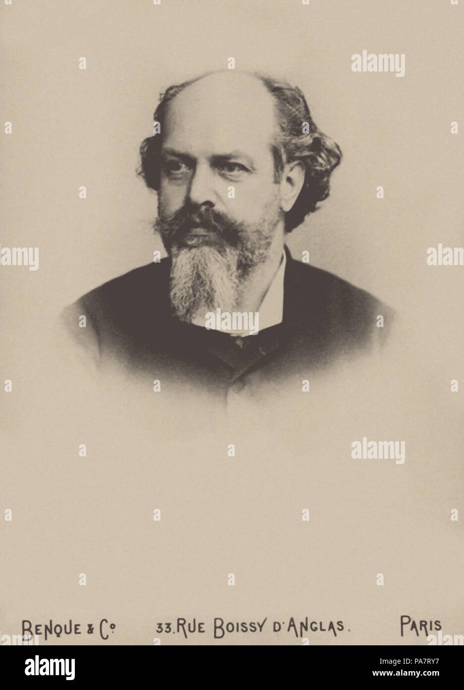 Portrait of the librettist Louis Gallet (1835-1898). Museum: PRIVATE ...