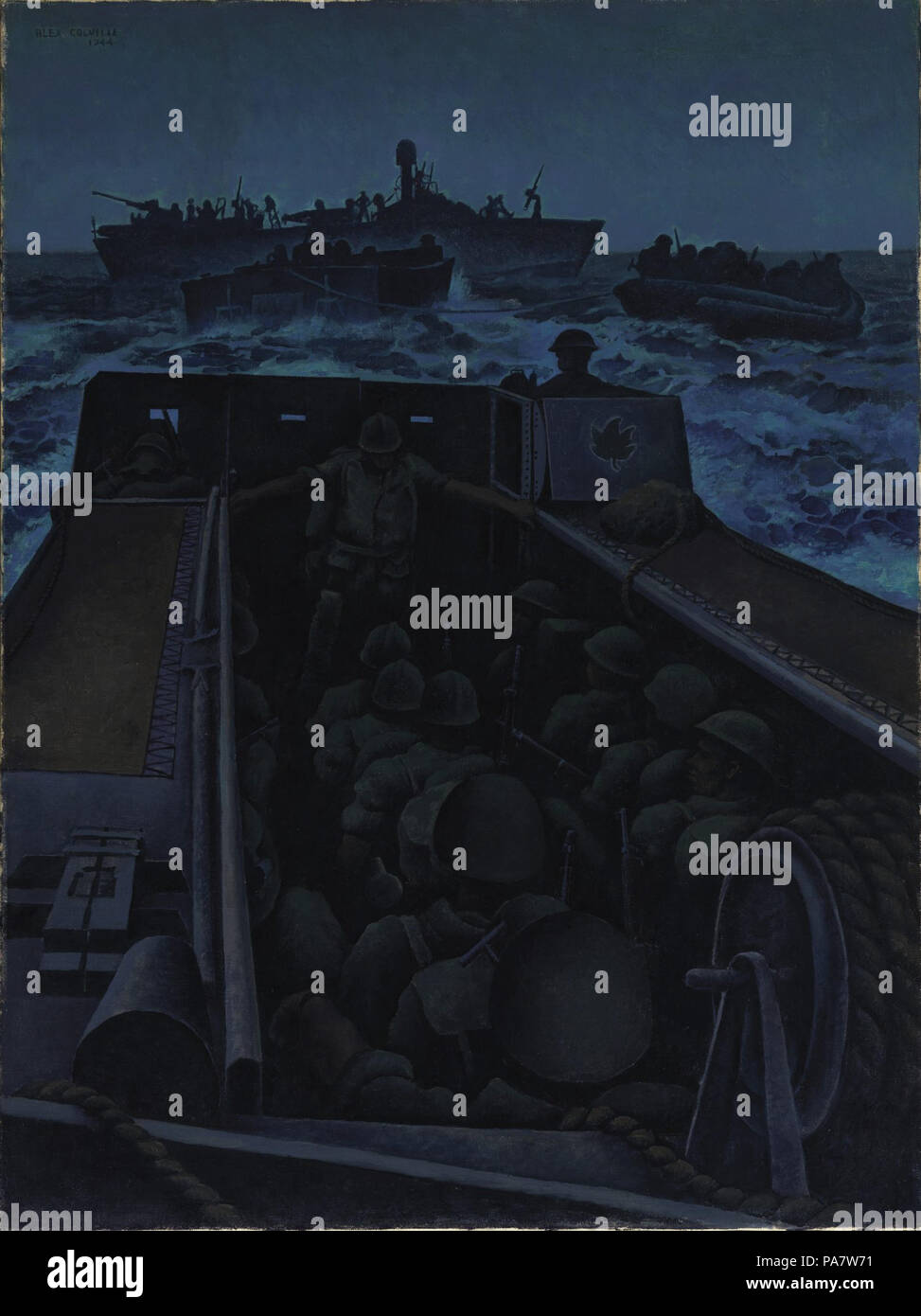 Landing craft off beach hi-res stock photography and images - Alamy