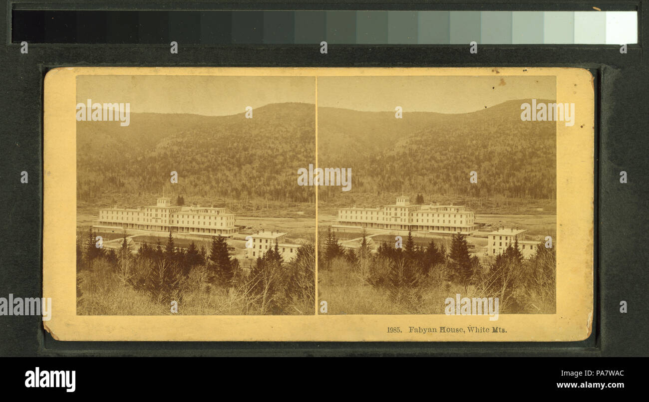 635 Fabyan House, White Mts (NYPL b11708198-G91F007 016F Stock Photo ...