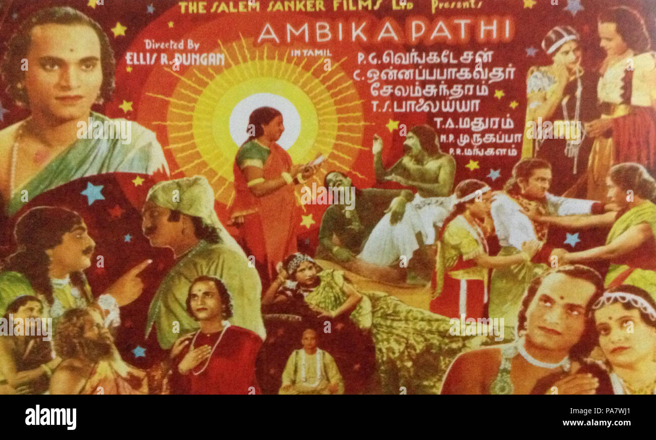 17 Ambikapathy 1937 poster Stock Photo - Alamy