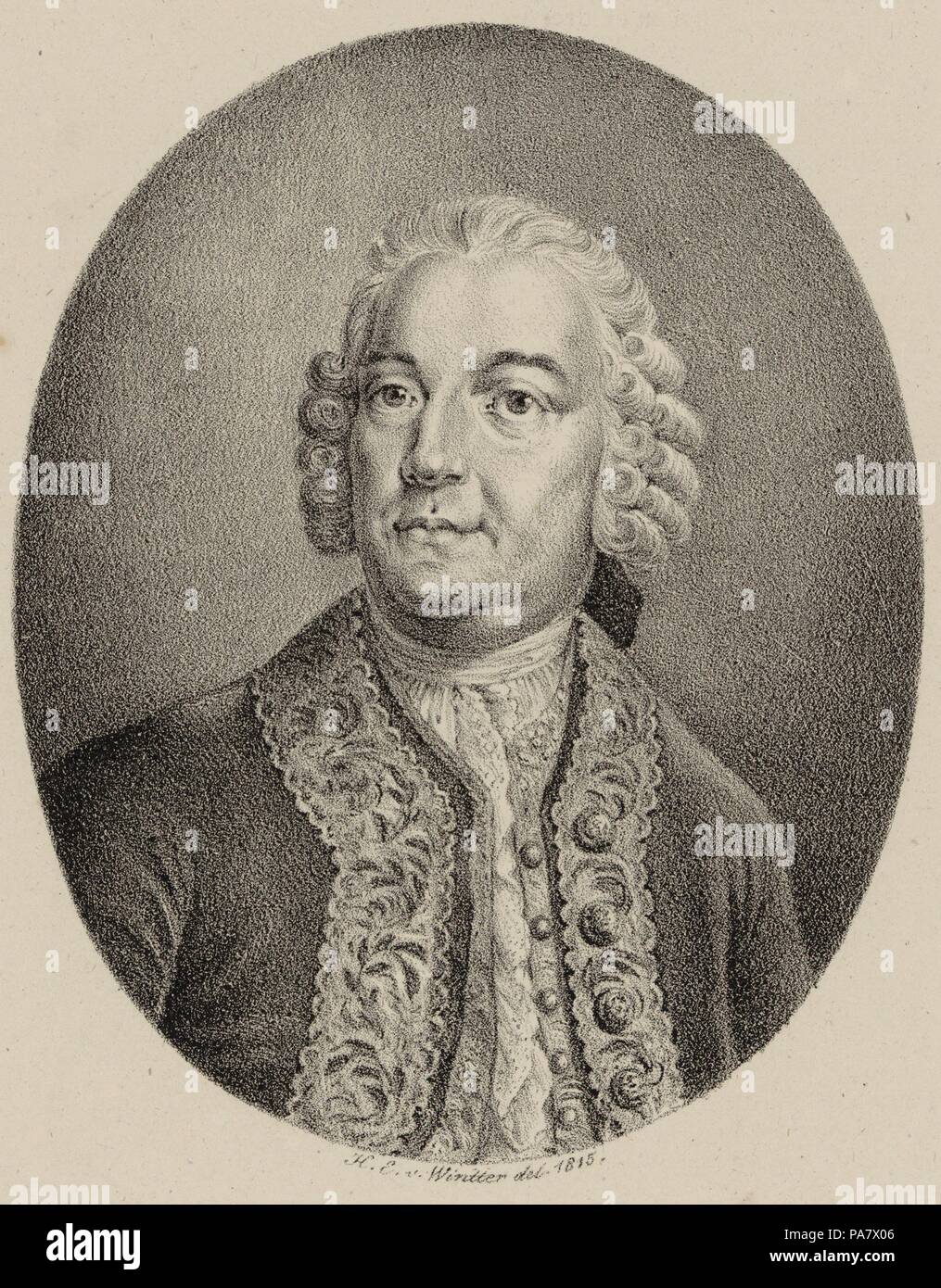 Portrait of the composer and singer Carl Heinrich Graun (1704-1759 ...