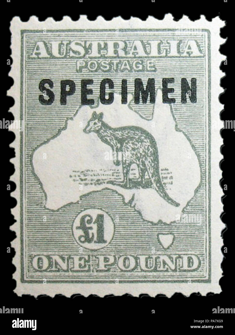 26 Australia-1924 Specimen stamp overprint Stock Photo - Alamy