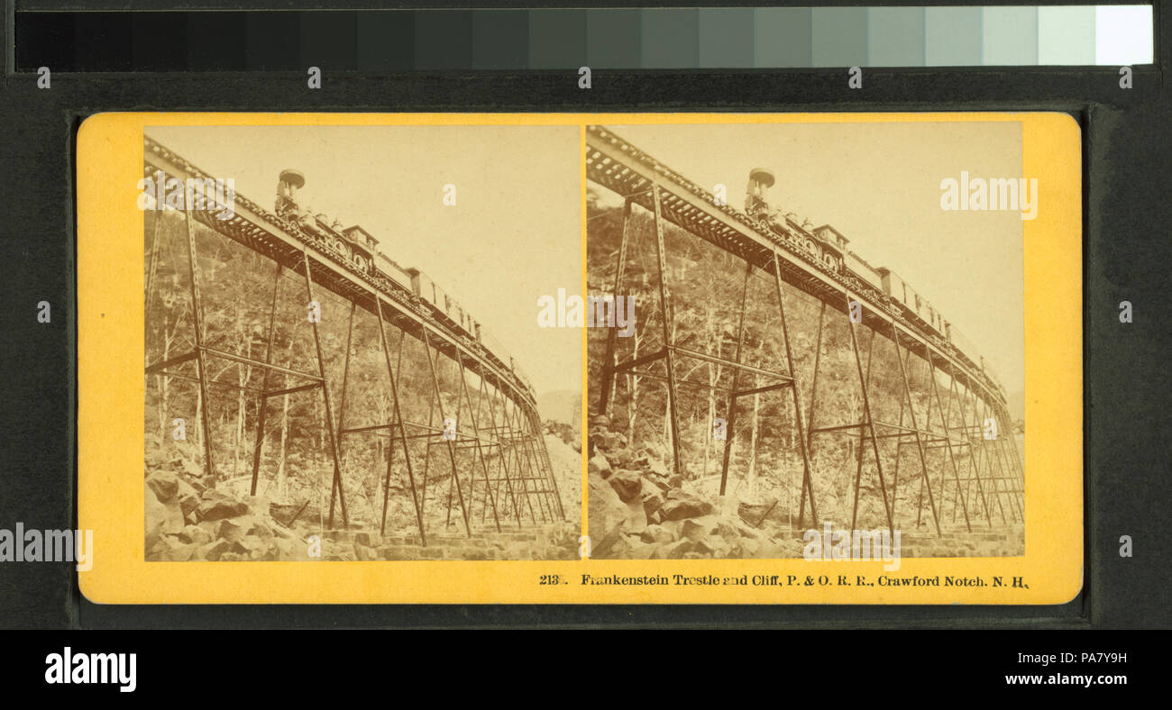670 Frankenstein Trestle and Cliff, Crawford Notch, N.H (NYPL b11708022 ...