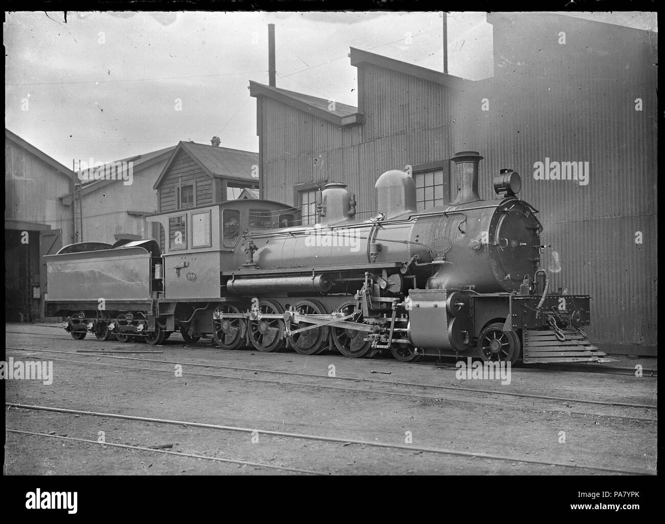 30 Bb Class steam locomotive, New Zealand Railways number 619, 4-8-0 ...