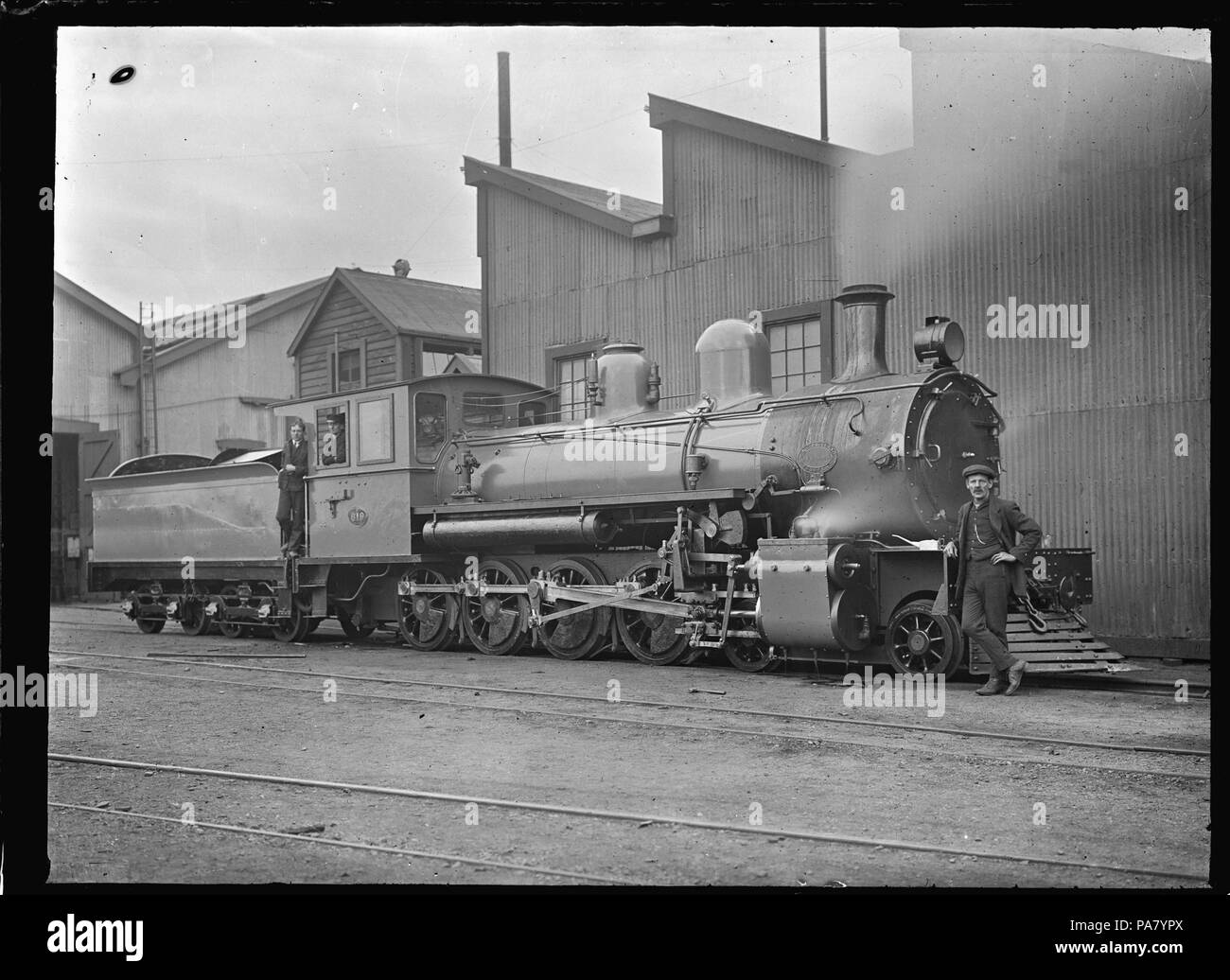 30 Bb class 4-8-0 steam locomotive, New Zealand Railways number 619 ...