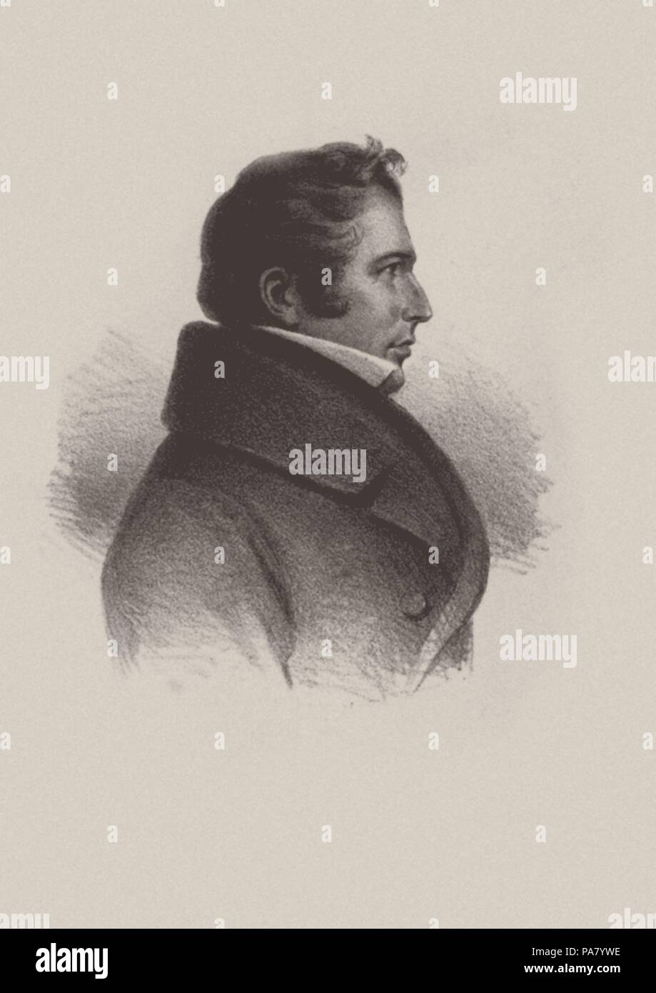 Portrait of the opera singer Heinrich Blume (1788-1856). Museum ...