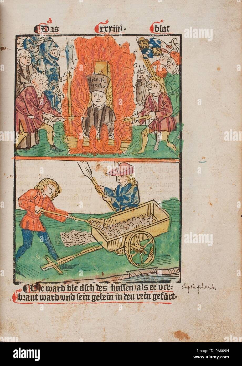 Jan Hus burned at the stake, and his ashes thrown into the Rhine ...