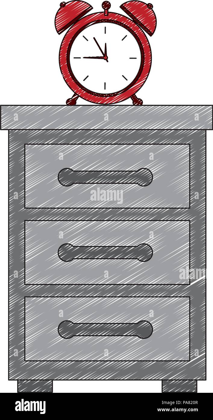 Modern shelf alarm clock Stock Vector Images - Alamy