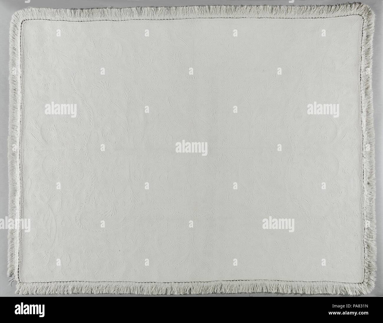 Dressing Table Cover Quilt. Culture: Dutch. Dimensions: 45 x 35 in ...