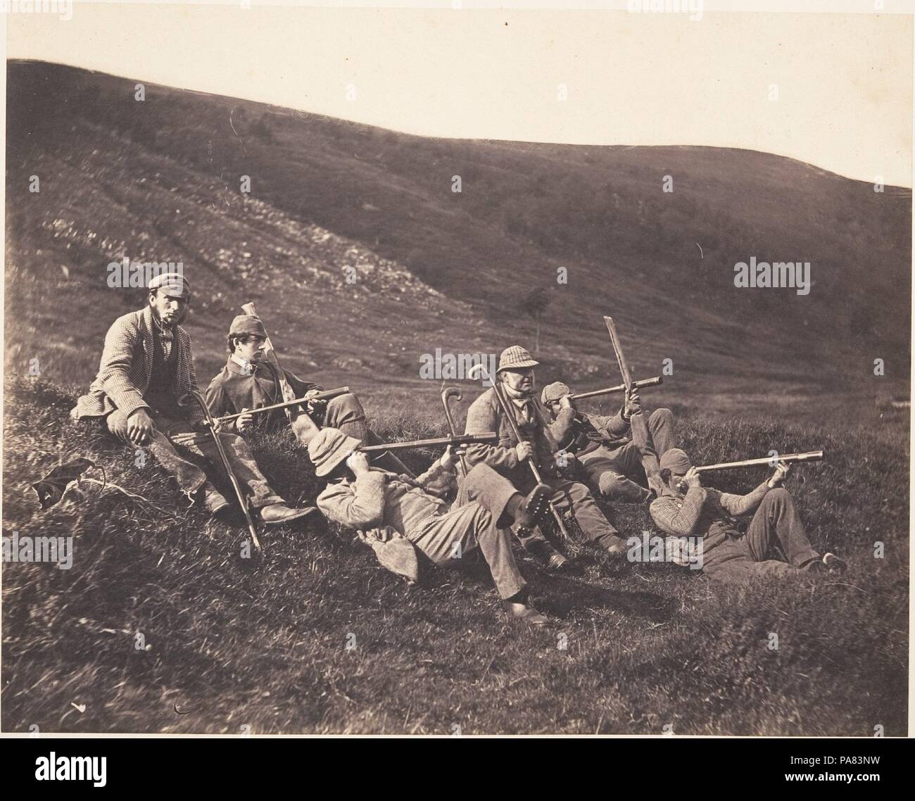[Spying in Glenfeshie]. Artist: Horatio Ross (British, Rossie Castle ...
