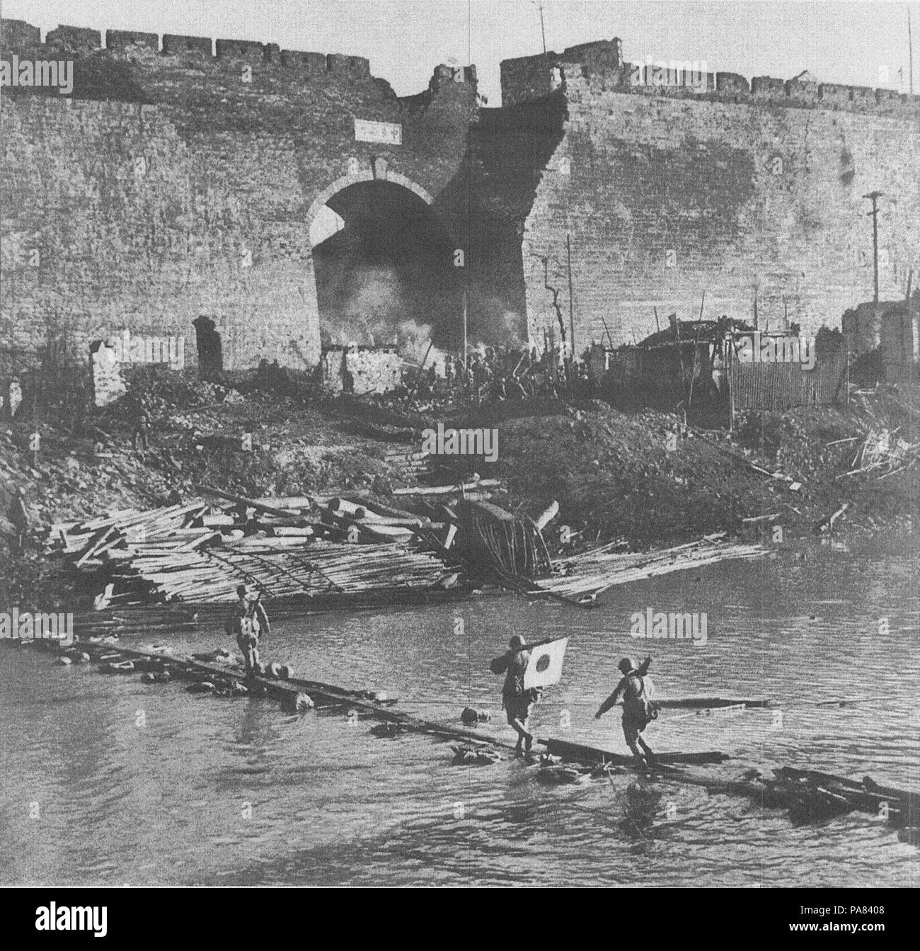 River crossing points Black and White Stock Photos & Images - Alamy