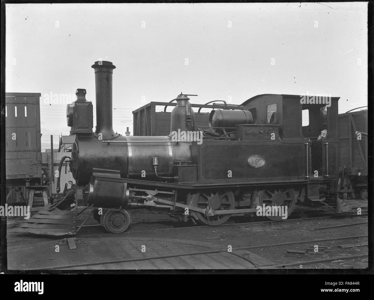 58 D class steam Neilson locomotive, New Zealand Railways number 197 (2 ...