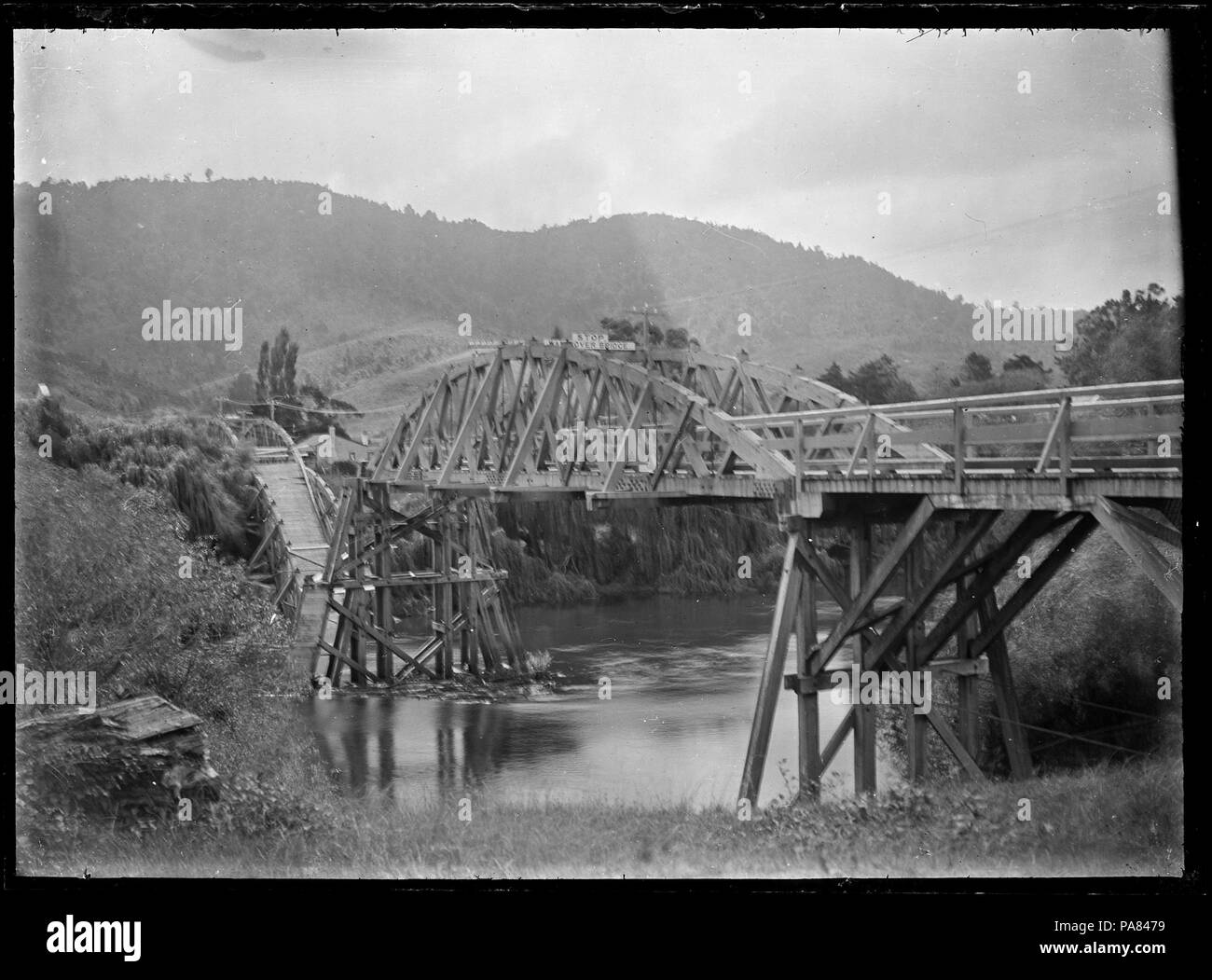 New old bridge over Black and White Stock Photos & Images - Alamy