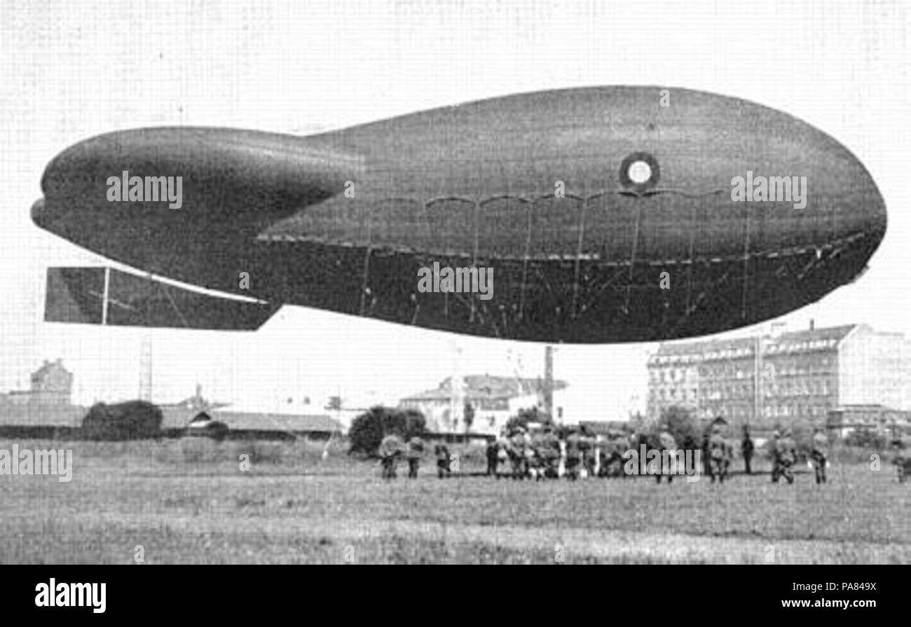 59 Danish observation balloon at Amager c. 1930 Stock Photo - Alamy