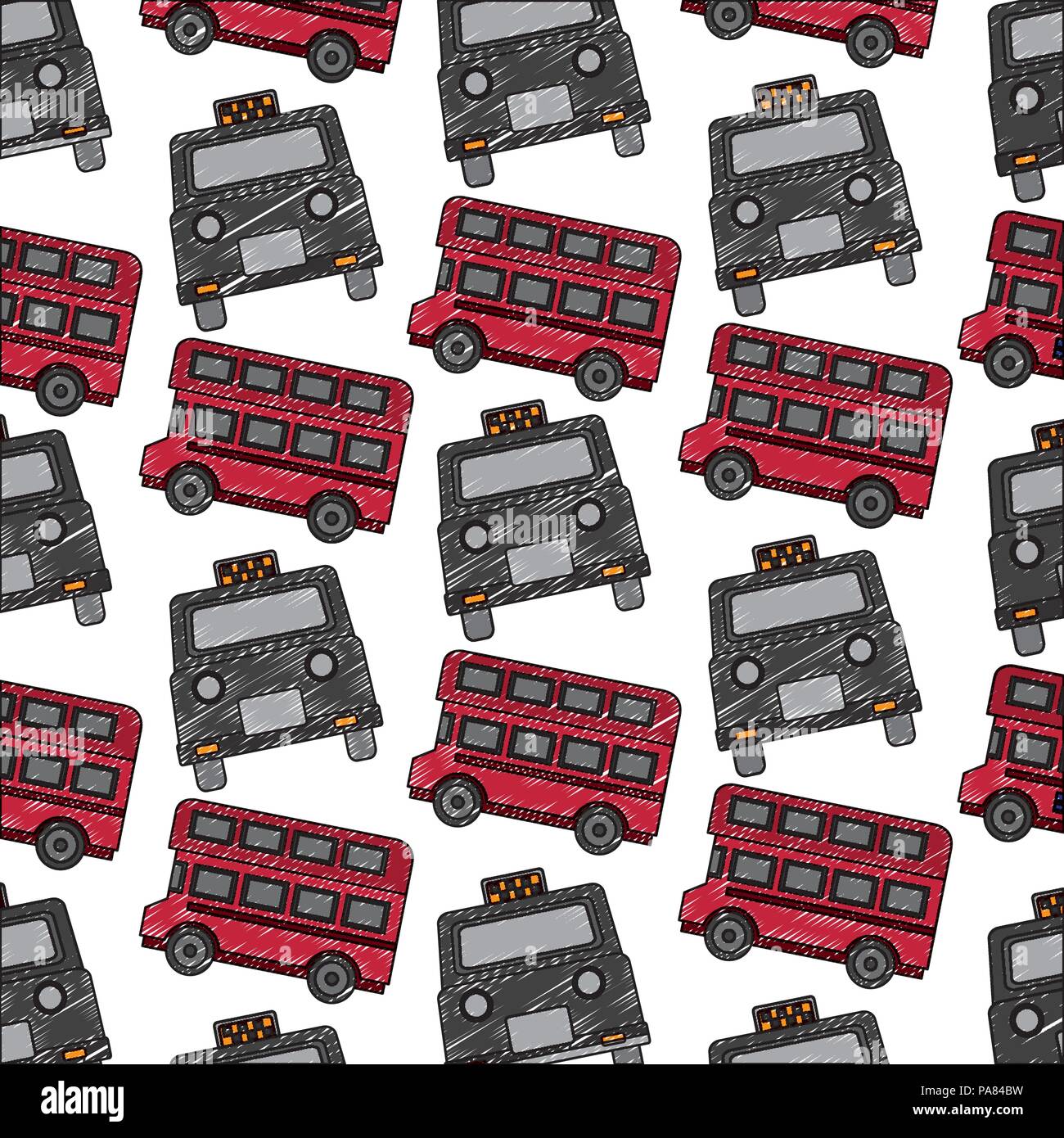London double deck bus illustration hi-res stock photography and images ...