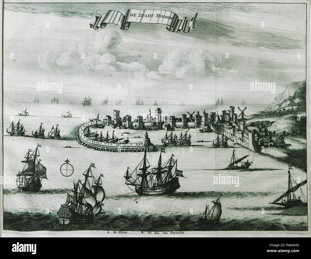 60 De Stad Modon - Dapper Olfert - 1688 Stock Photo - Alamy