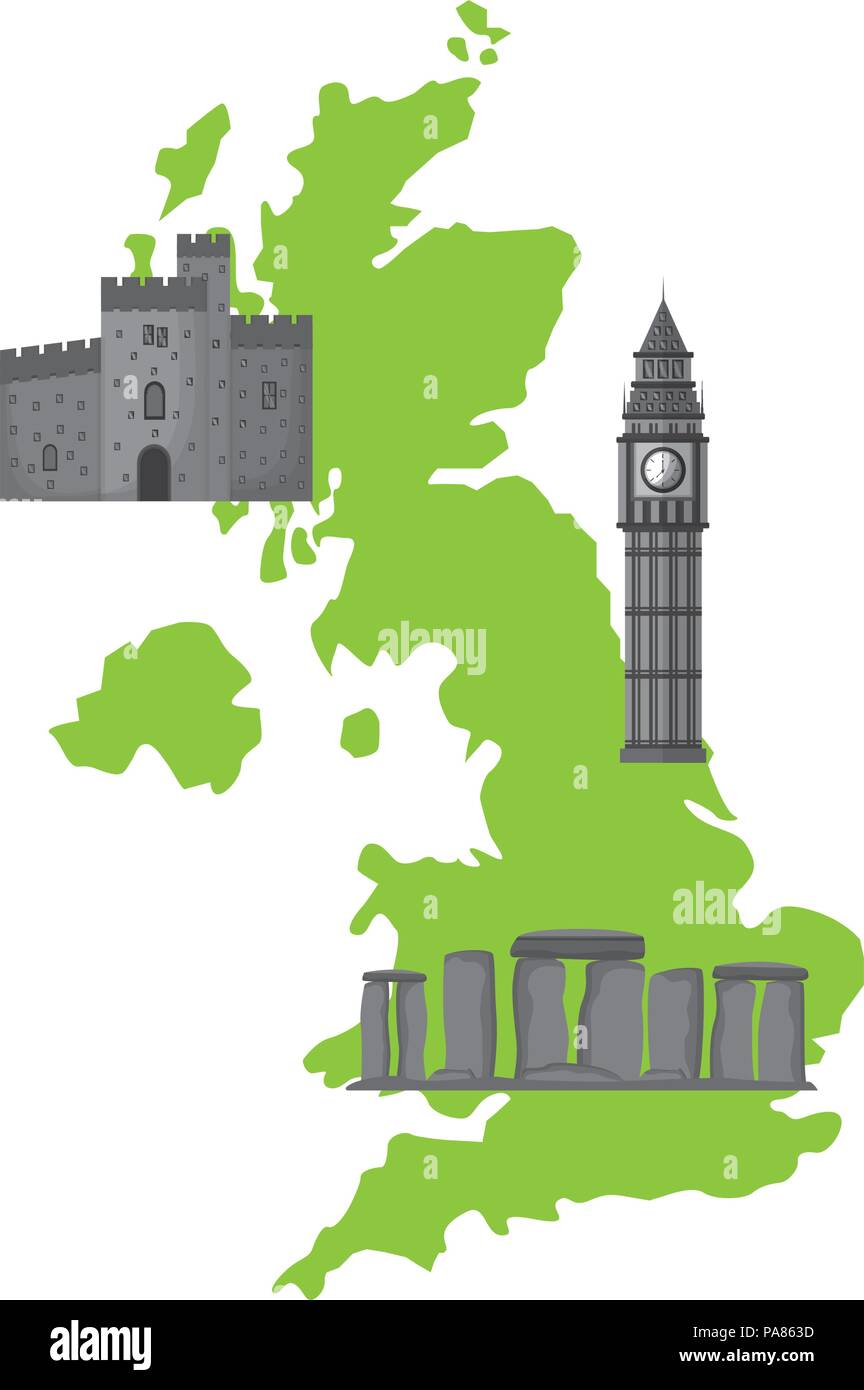 Medieval map britain Stock Vector Images - Alamy