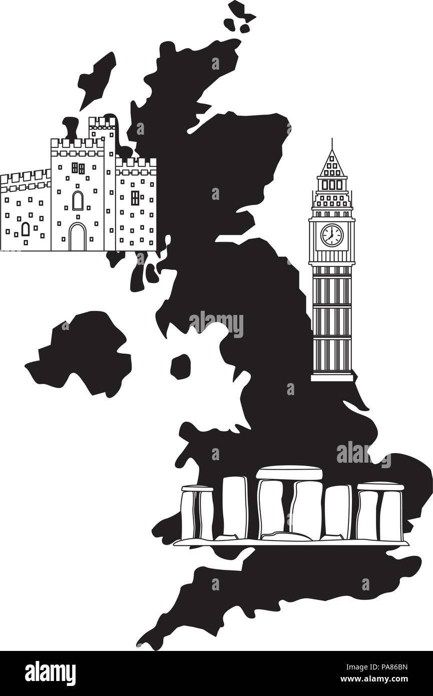 Medieval britain map Stock Vector Images - Alamy