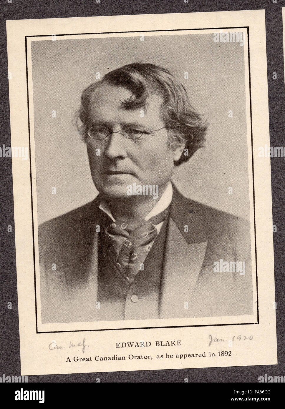 Edward blake hi-res stock photography and images - Alamy