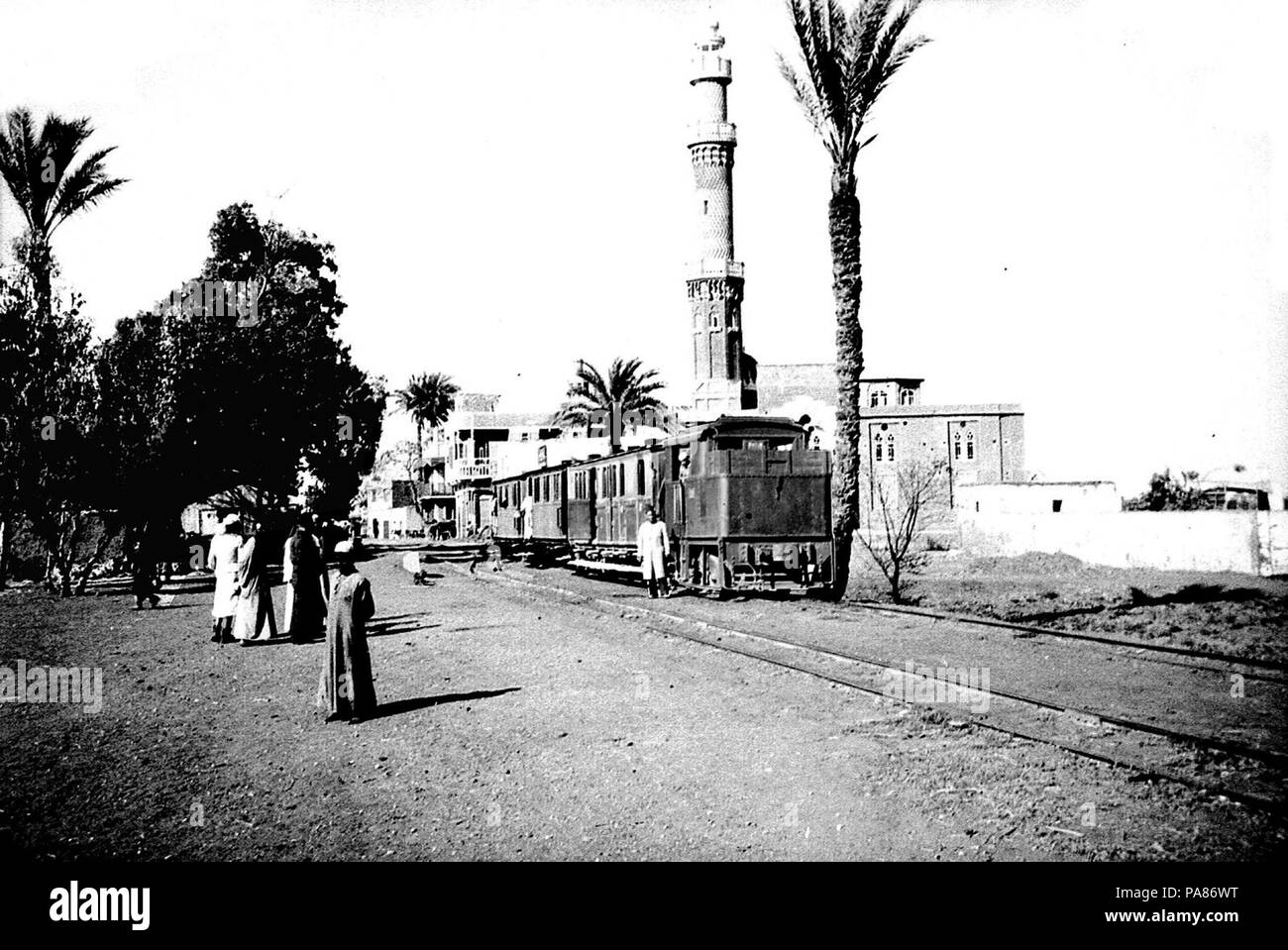73 Egyptian Delta Light Railways - Sentinel steam tractor No 210 passes ...