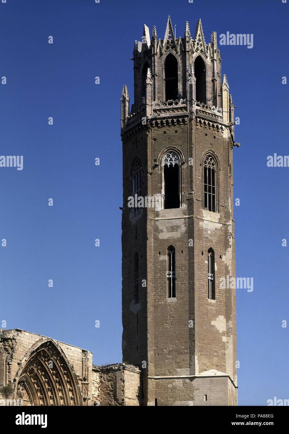 TORRE CAMPANARIO DE LA CATEDRAL VIEJA DE LERIDA - SIGLO XIV/XV ...