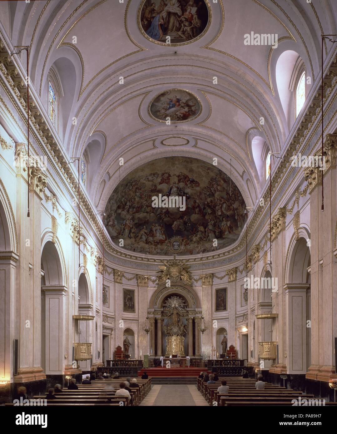 INTERIOR DE LA CATEDRAL DE SEGORBE - SIGLO XVIII. Author: MINGUET MAUR ...