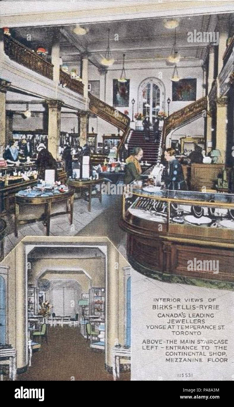 38 Birks-Ellis-Ryrie Jewellers Toronto 1920s Stock Photo - Alamy