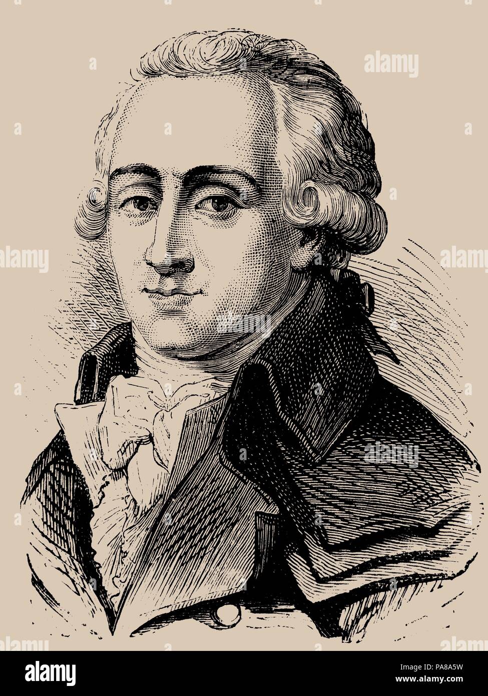 Georges Auguste Couthon (1755-1794). Museum: PRIVATE COLLECTION Stock ...