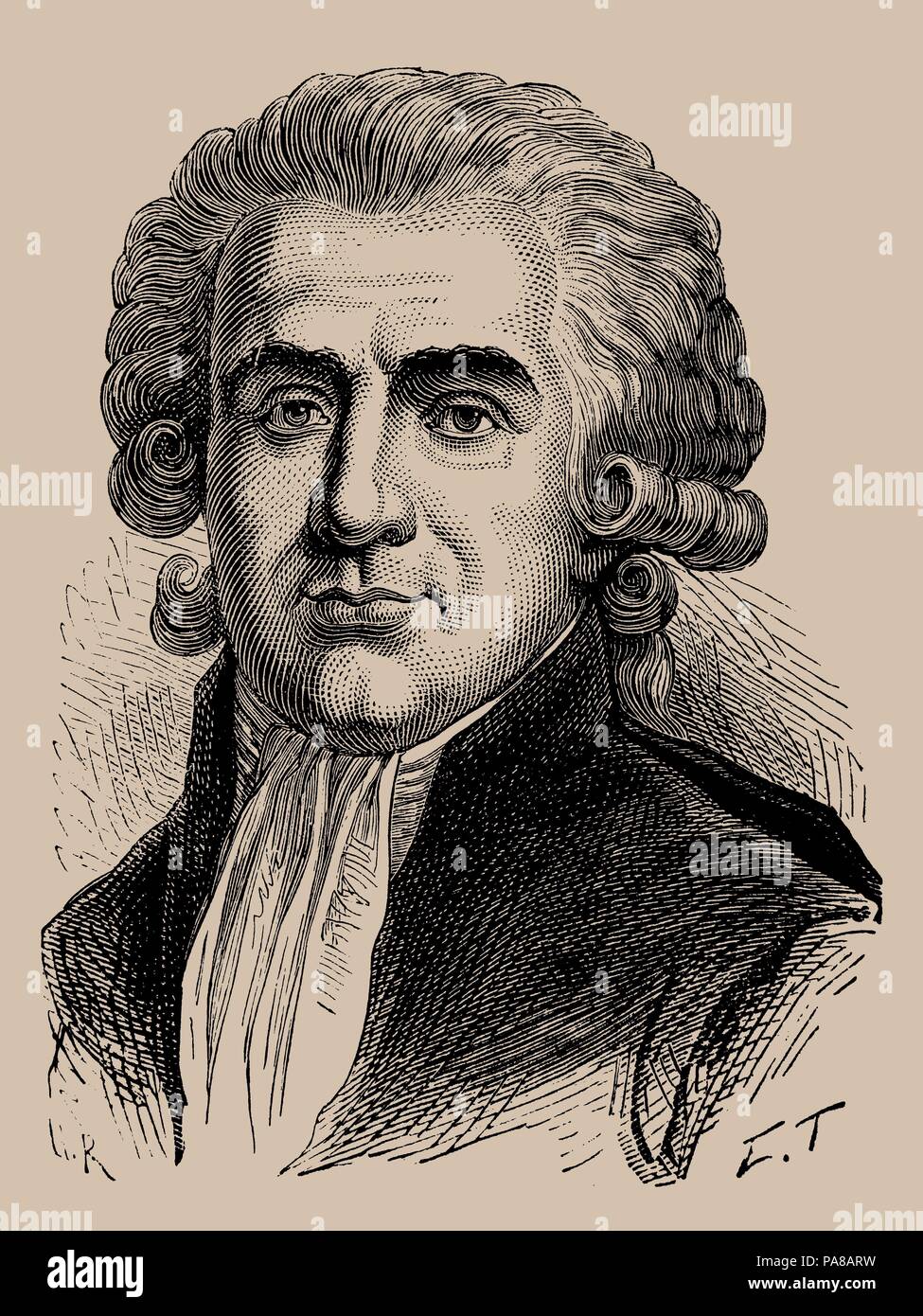 Portrait of Jean-Paul Rabaut Saint-Étienne (1743-1793). Museum: PRIVATE ...