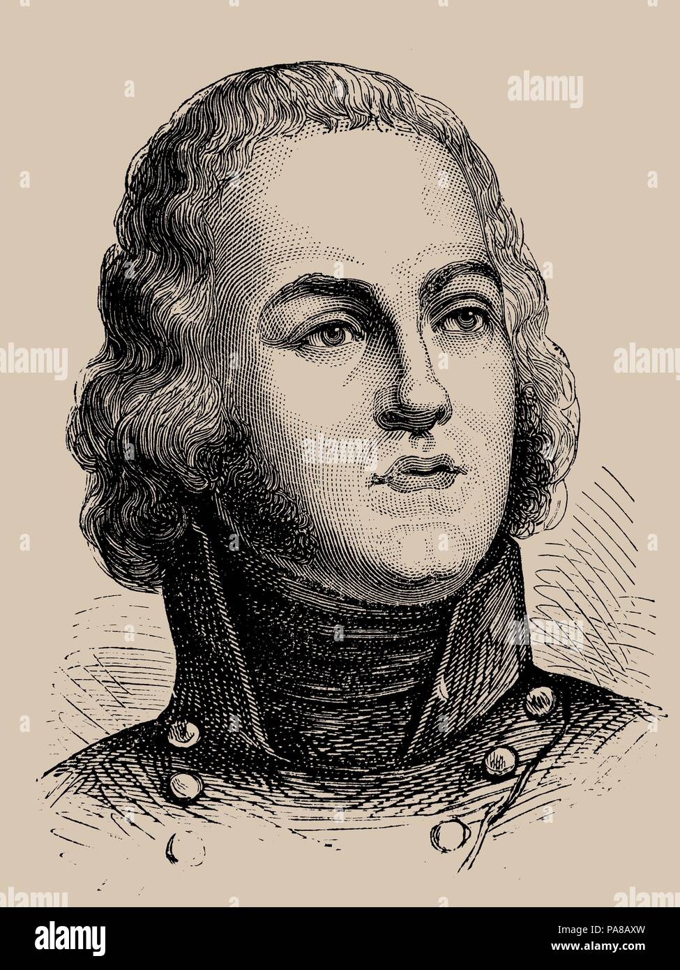 Louis-Lazare Hoche (1768-1797). Museum: PRIVATE COLLECTION Stock Photo ...
