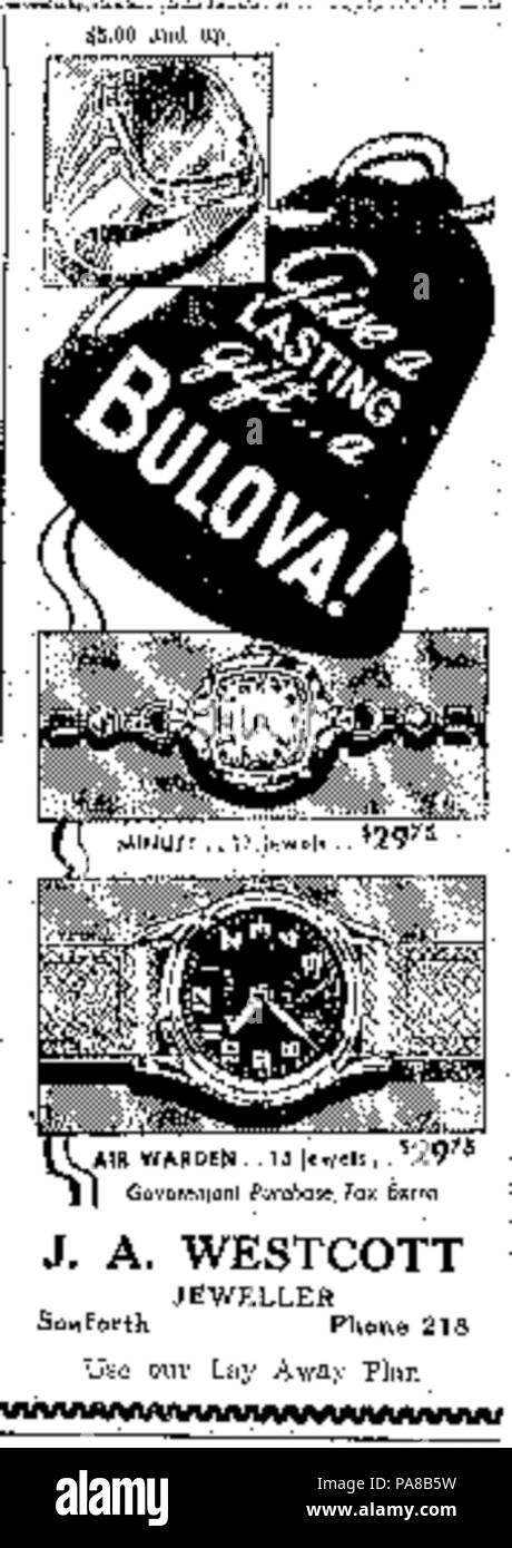 Bulova ad hi-res stock photography and images - Alamy