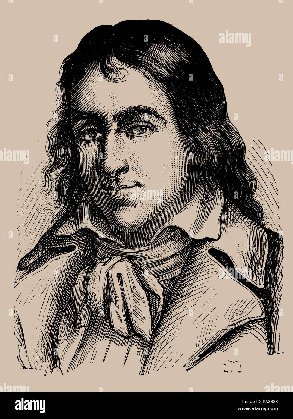 Jacques-René Hébert (1757-1794). Museum: PRIVATE COLLECTION Stock Photo ...