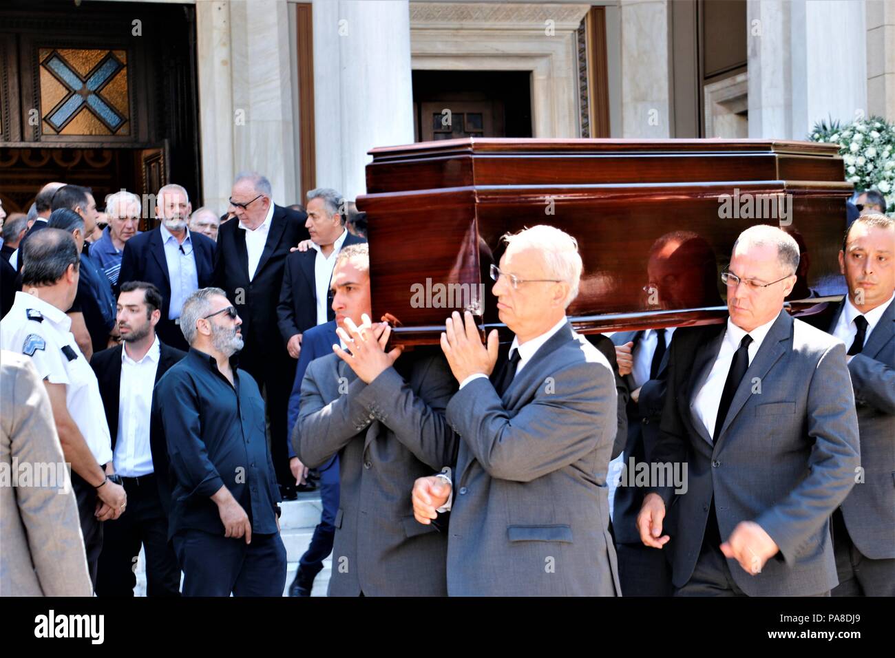 Athens, Greece. 20th July, 2018. Funeral of Sokratis S. Kokkalis son of ...