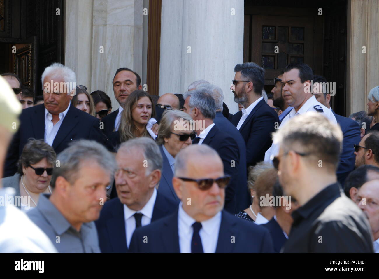 Athens, Greece. 20th July, 2018. Funeral of Sokratis S. Kokkalis son of ...