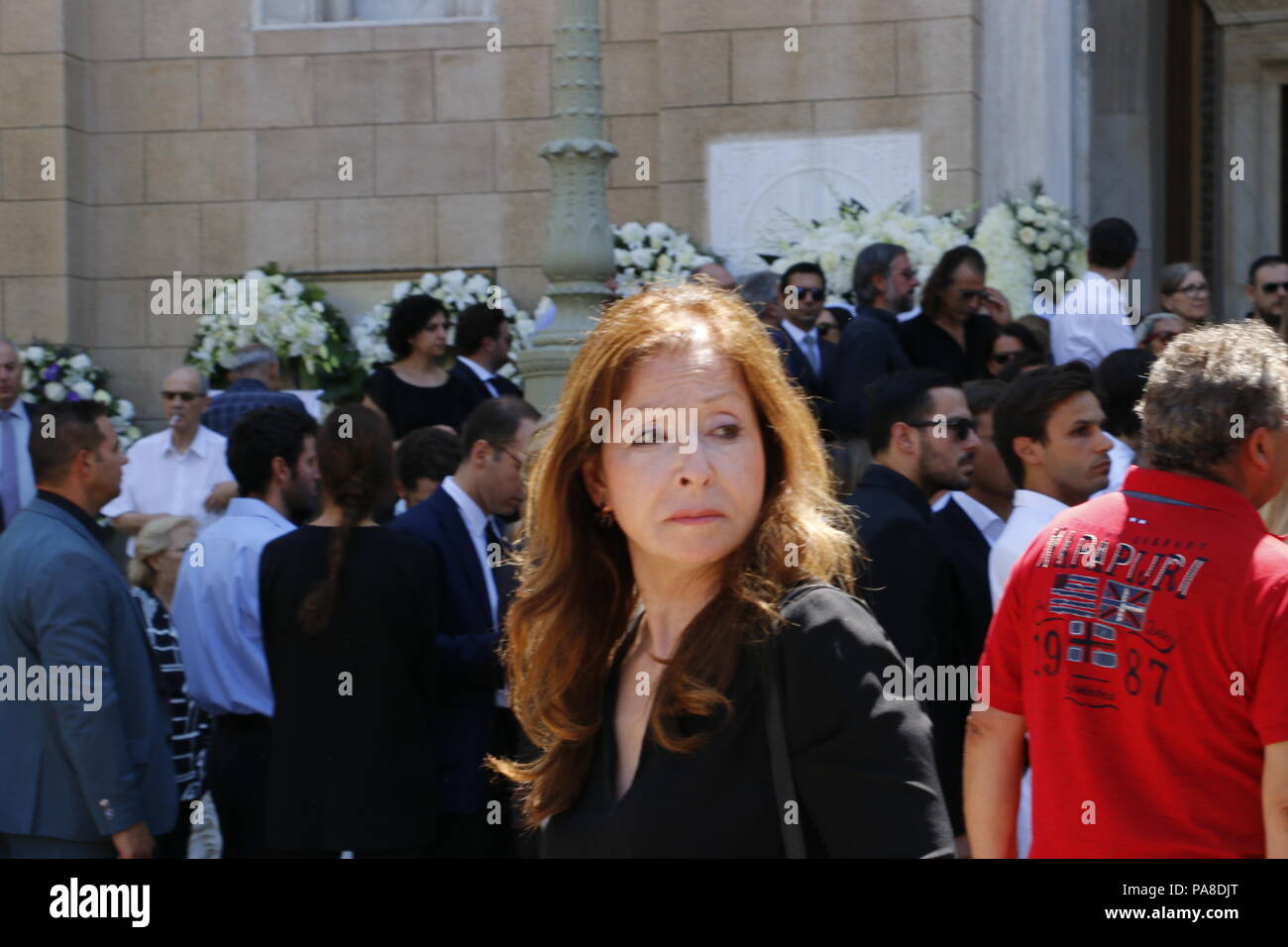Athens, Greece. 20th July, 2018. Funeral of Sokratis S. Kokkalis son of ...
