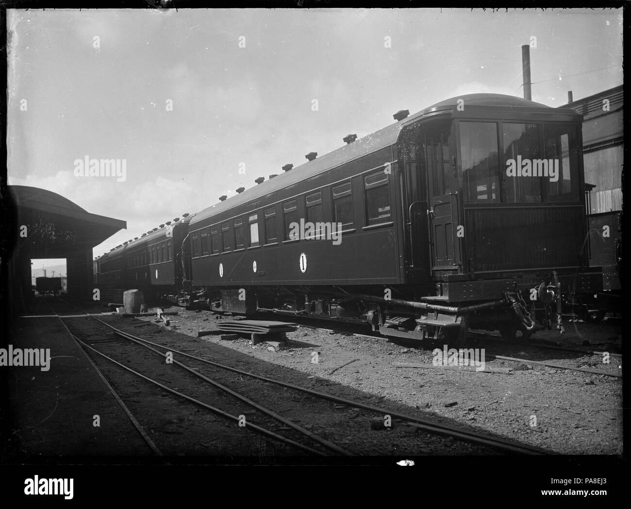 Railway observation car Black and White Stock Photos & Images - Alamy