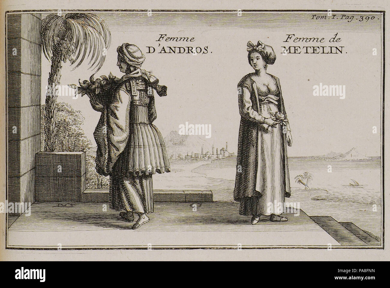 81 Femme D'ANDROS Femme de METELIN - Tournefort Joseph Pitton De - 1717 ...