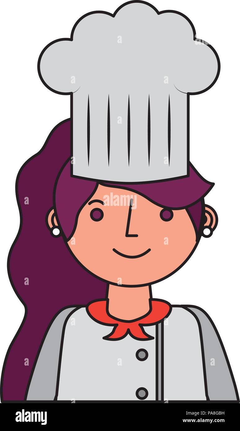 restaurant female chef avatar character Stock Vector Image & Art - Alamy