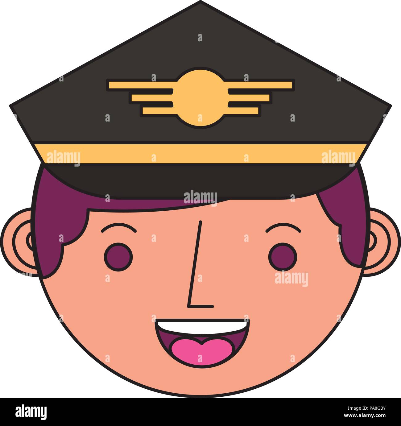 airplane head pilot avatar character Stock Vector Image & Art - Alamy