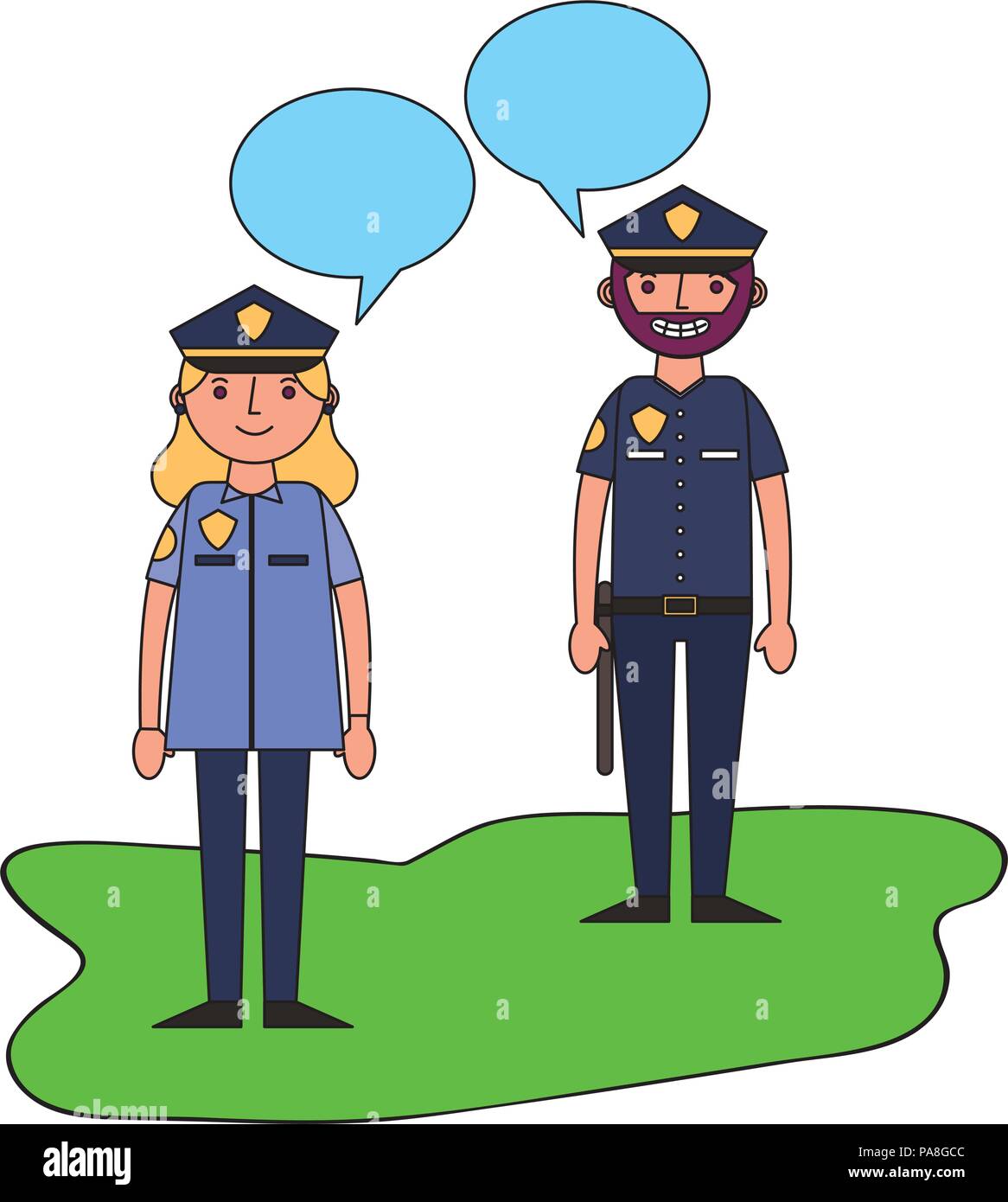 Law enforcement officers guard Stock Vector Images - Alamy