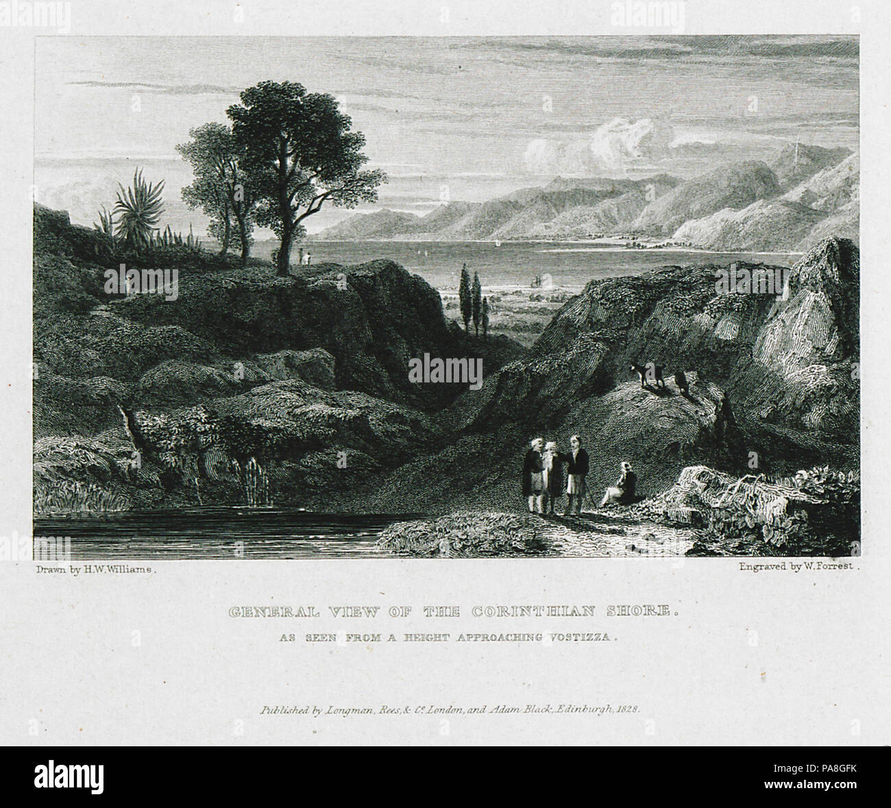 100 General view of the Corinthian shore As seen from a height ...