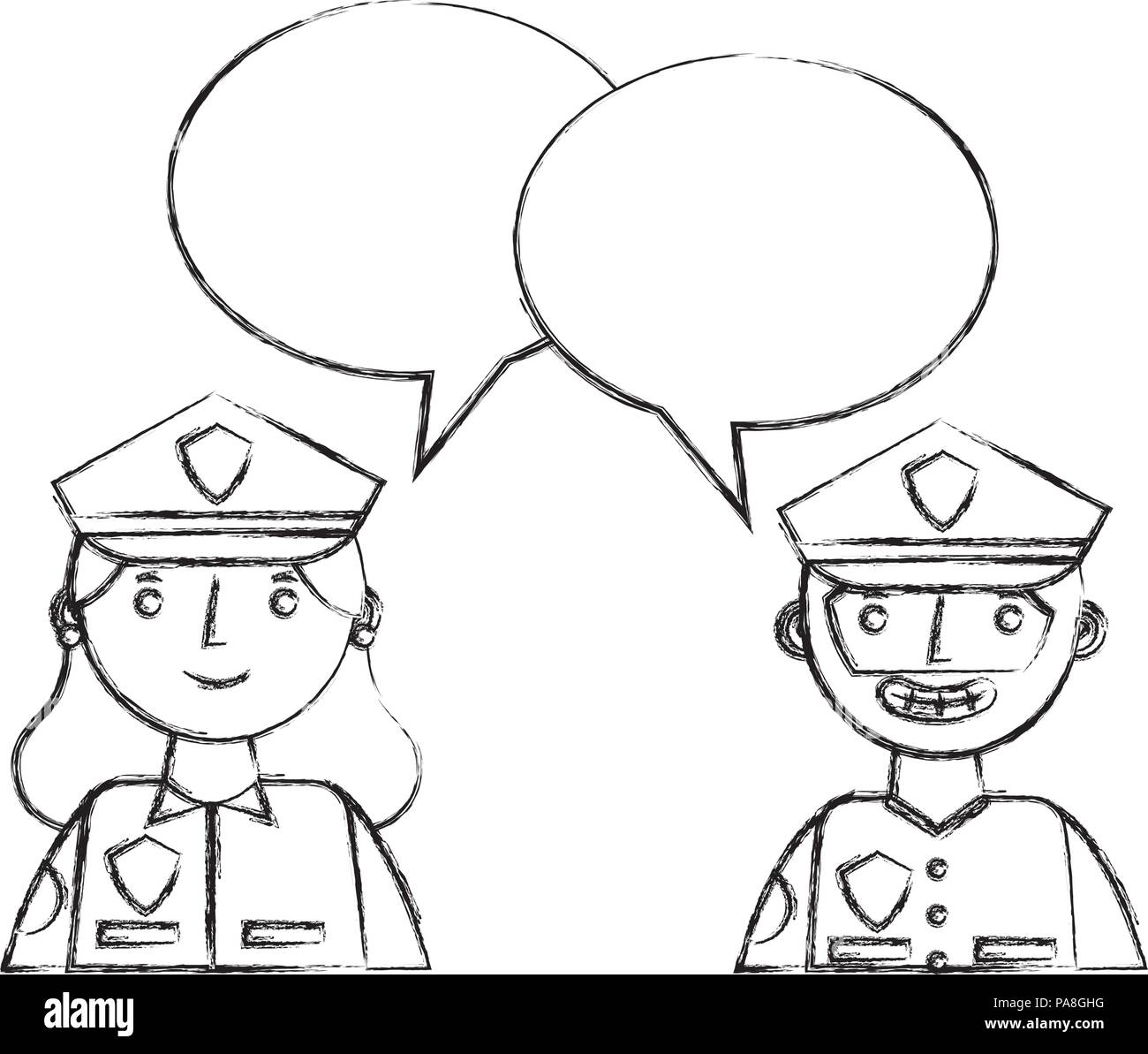 Portrait male chef female Stock Vector Images - Alamy