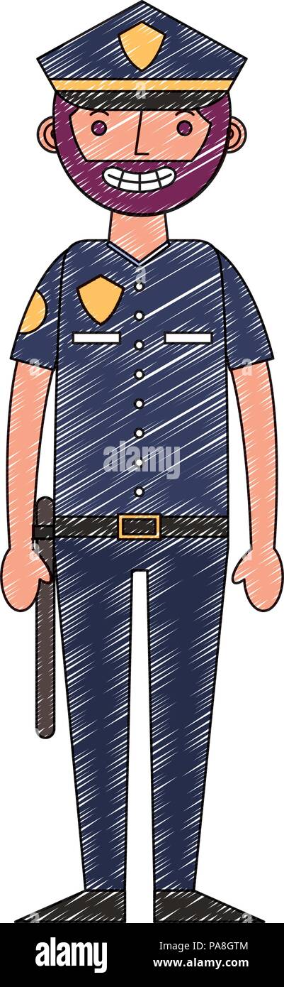 Police officer beard Stock Vector Images - Alamy