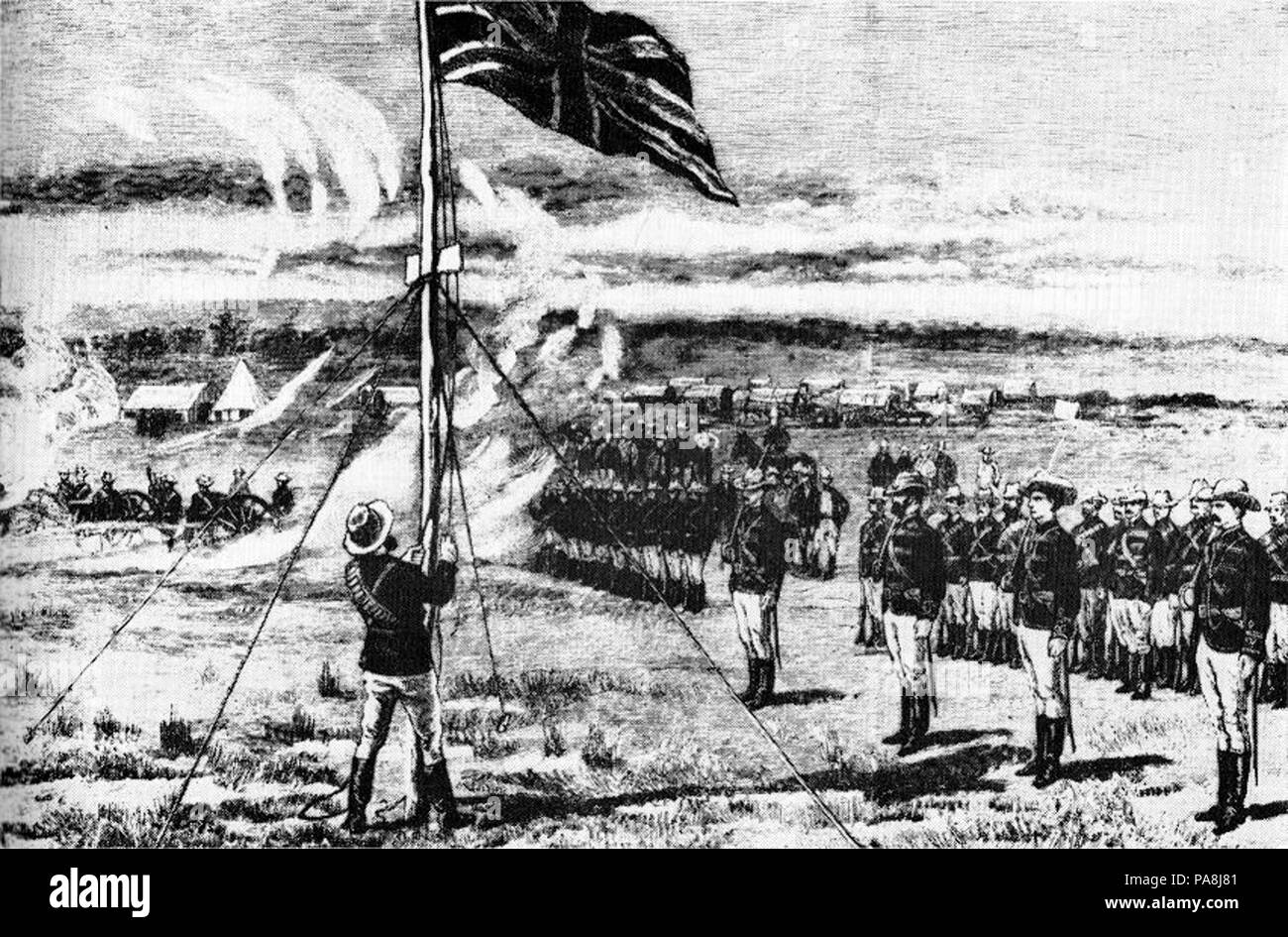 Hoisting the flag hi-res stock photography and images - Alamy