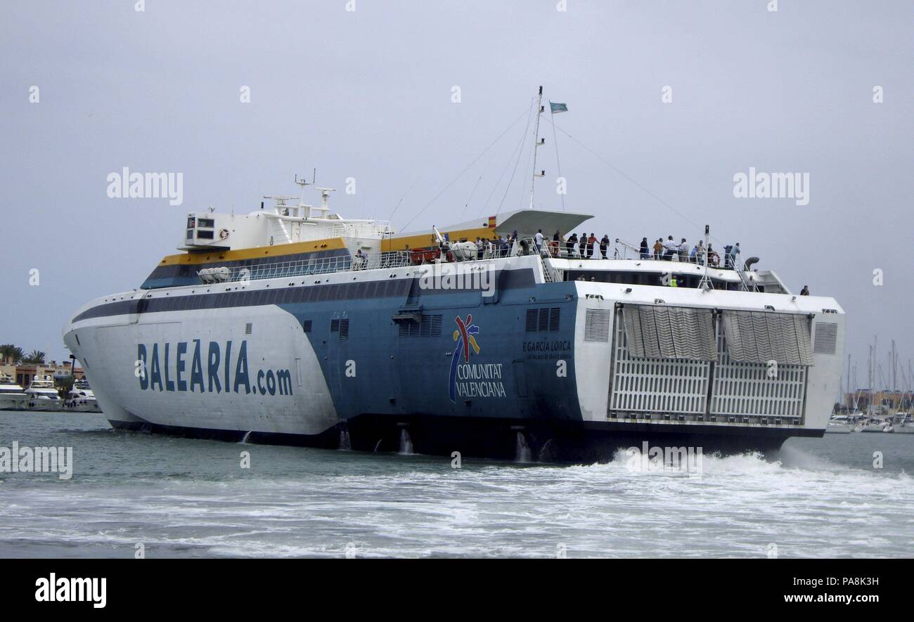 SUPER FAST FERRY FEDERICO GARCIA LORCA - BUQUE DE LA EMPRESA BALEARIA ...