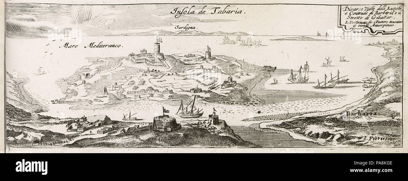 124 Insola de Tabaria - Peeters Jacob - 1686 Stock Photo - Alamy