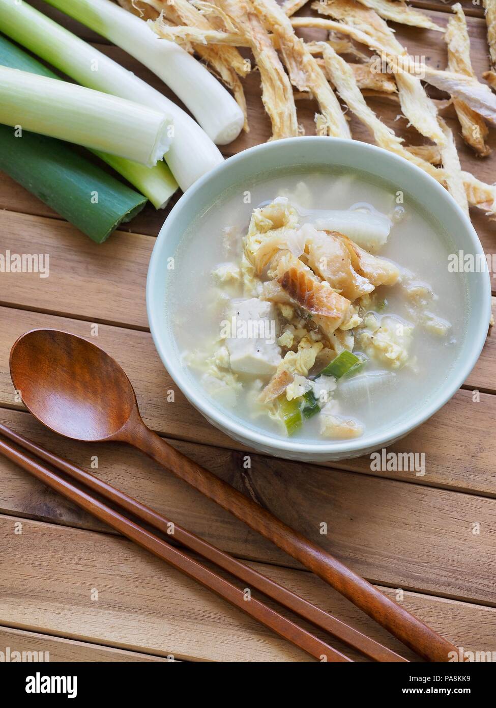 Korean food Dried pollack soup Stock Photo - Alamy