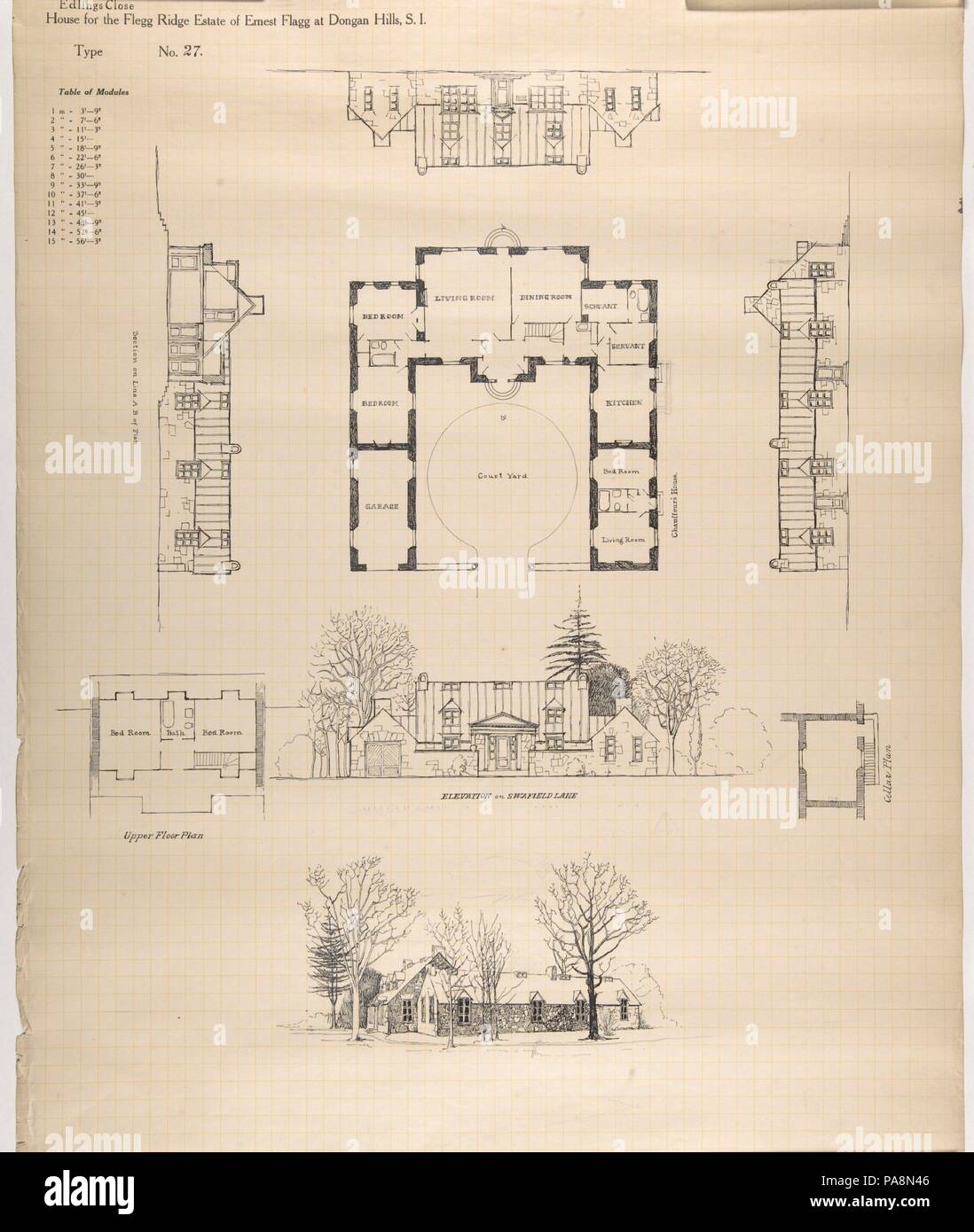 House for Flegg Ridge, Estate of Ernest Flagg, at Dongan Hills, S. I ...