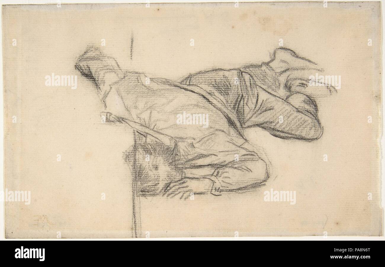 Dead Man. Artist: Ernest Meissonier (French, Lyons 1815-1891 Paris ...